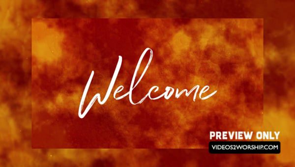 Autumn Orange Welcome Background Loop | Videos2Worship