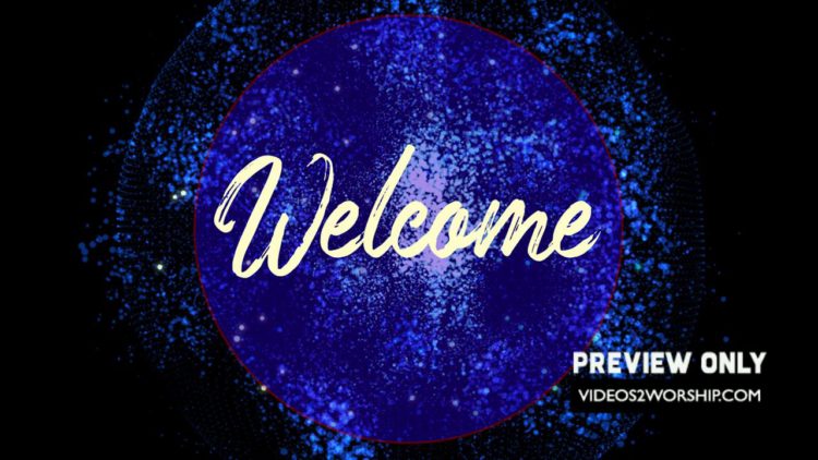 Red And Blue Welcome Background | Videos2Worship