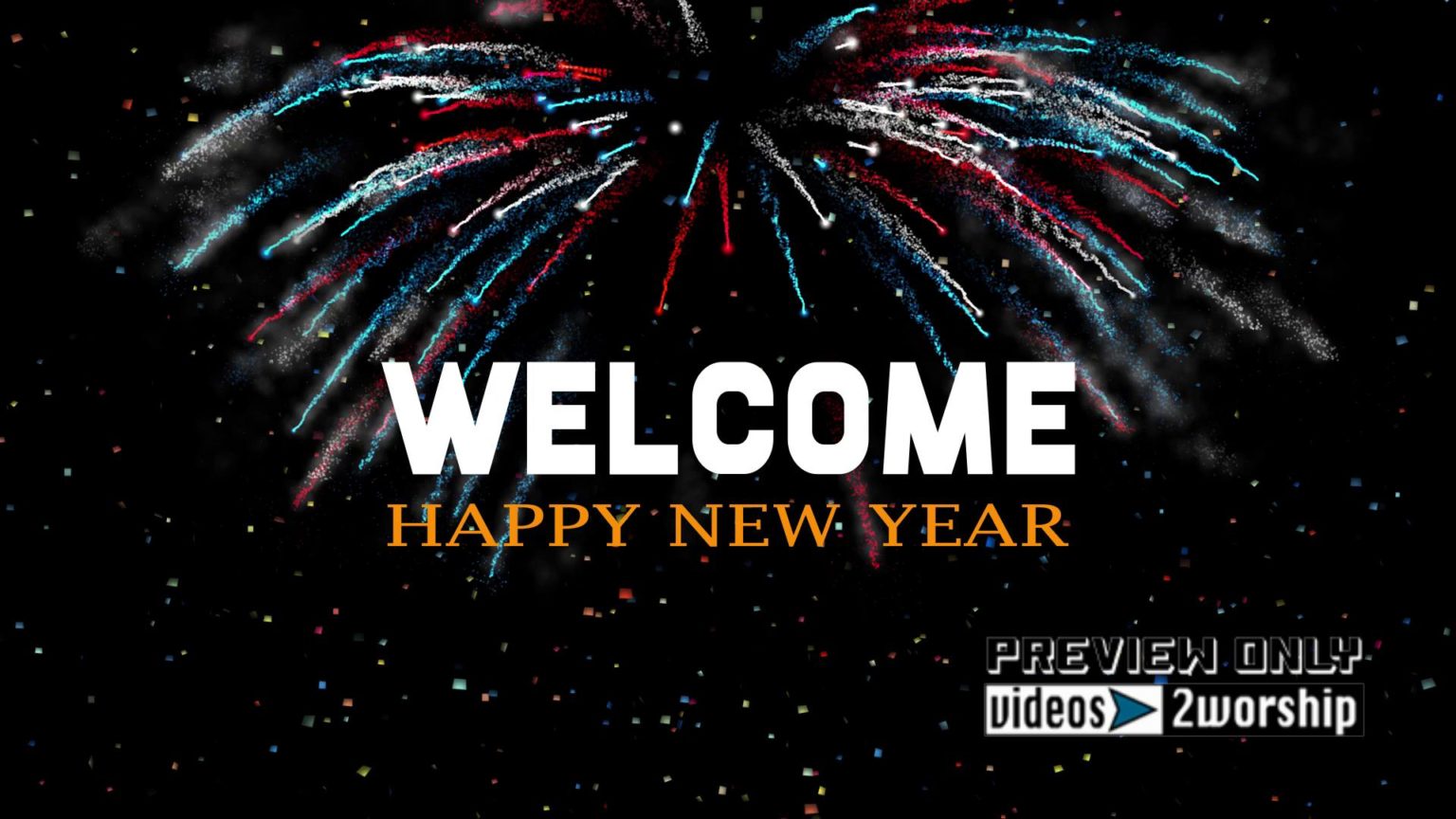 Free Confetti And Fireworks Background | Videos2Worship