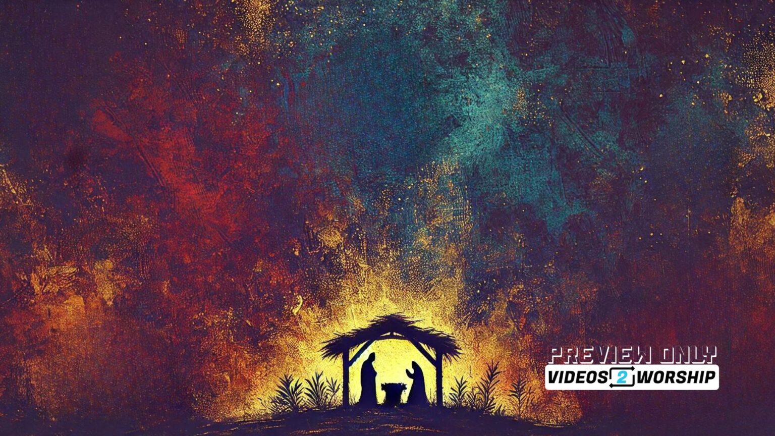 Christmas Nativity Scene Still Image Graphics | Videos2Worship - Motion ...