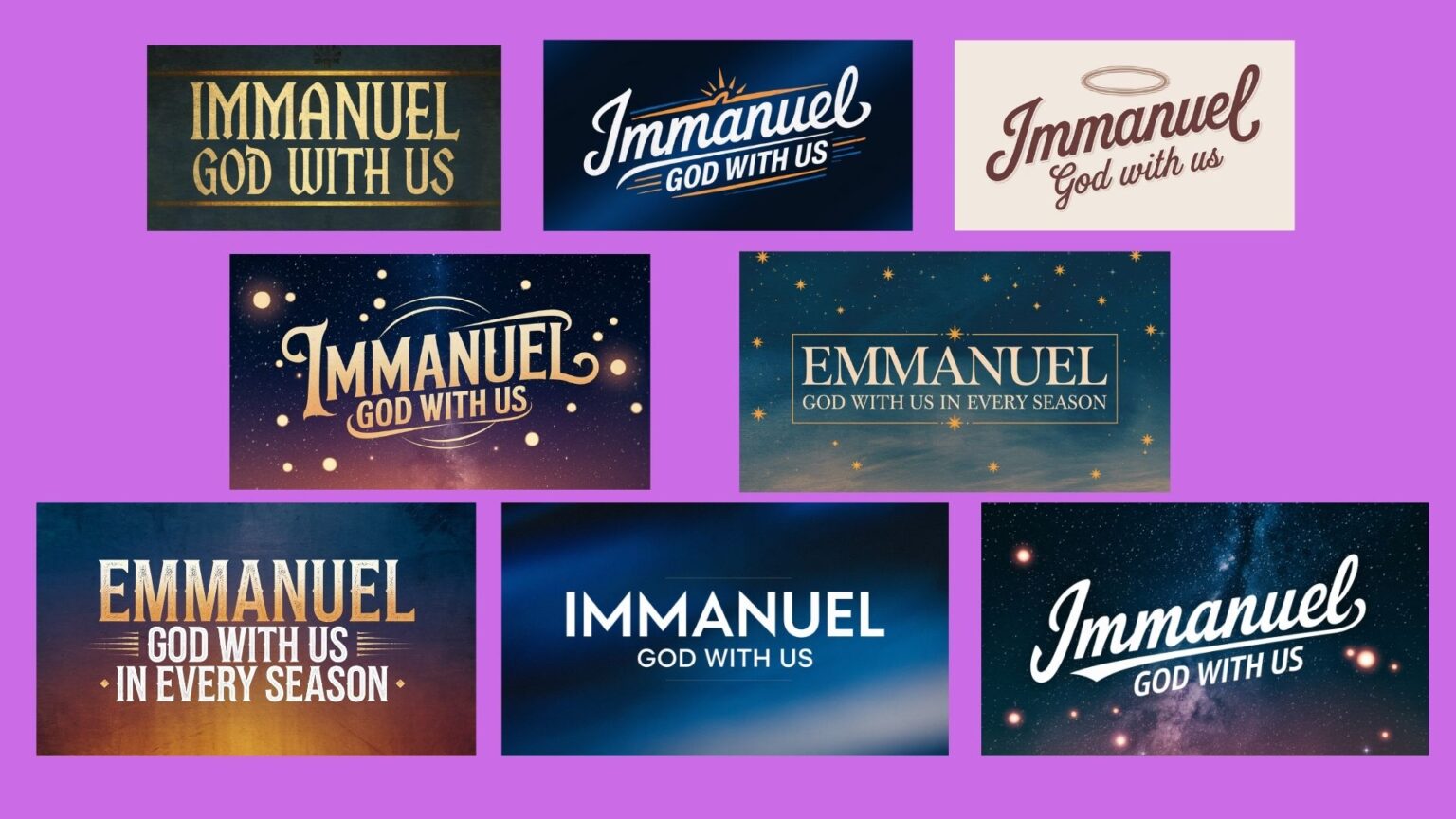 Immanuel God With Us Still Sermon Backgrounds | Videos2Worship - Motion ...